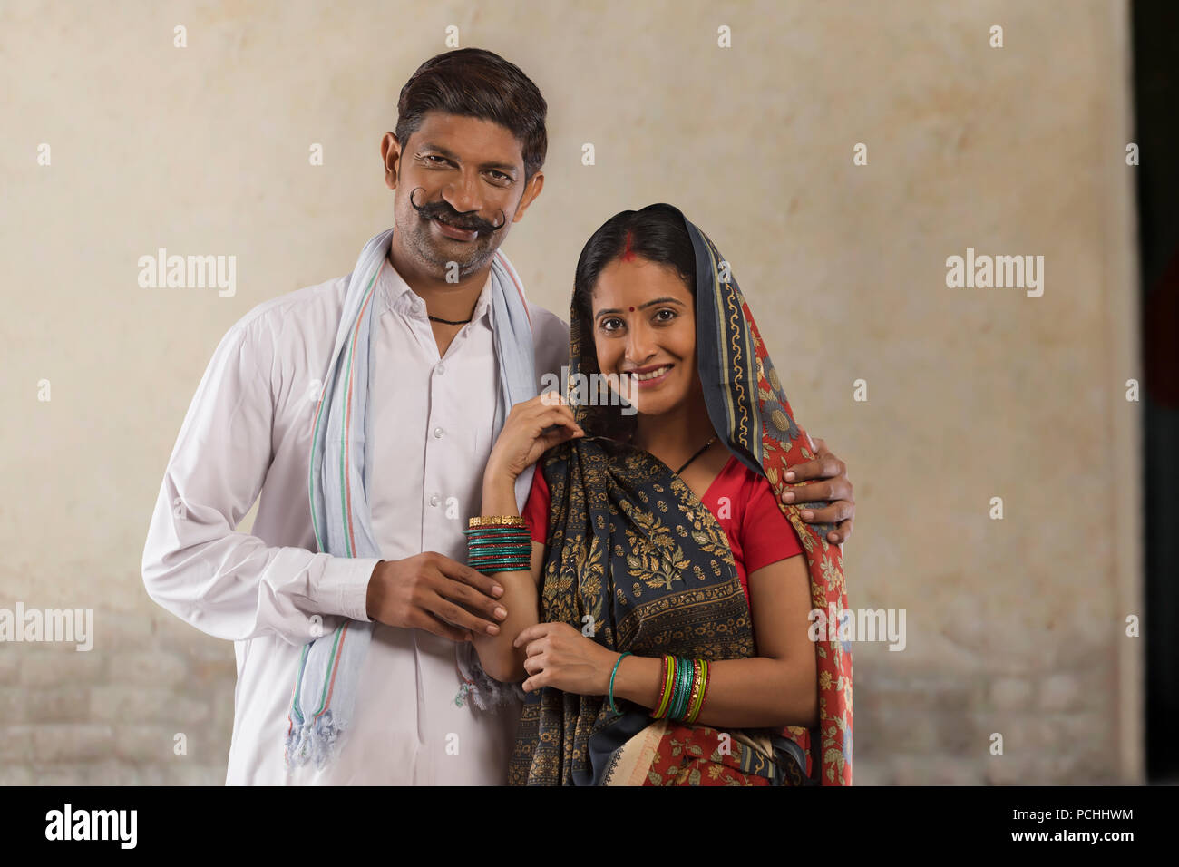 Portrait of rural couple Stock Photo - Alamy