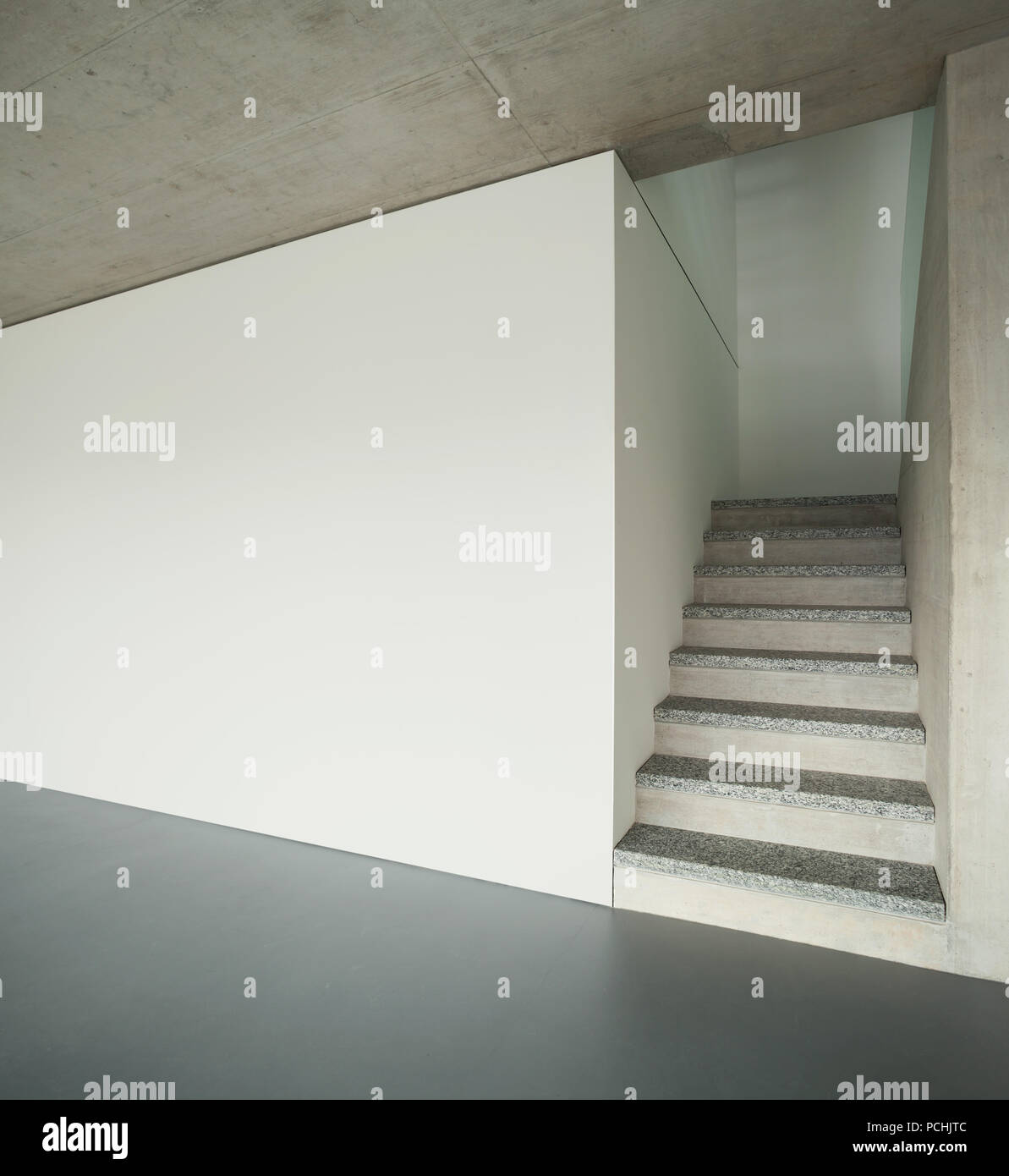 Modern building, granite staircase, interior Stock Photo - Alamy