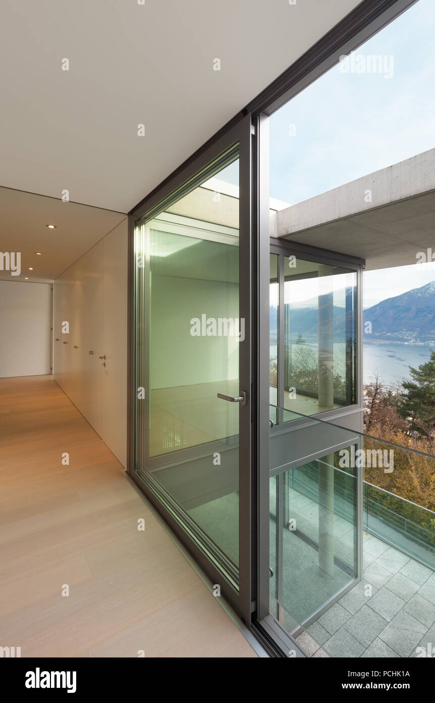 Modern architecture, nice apartment, room with window Stock Photo - Alamy