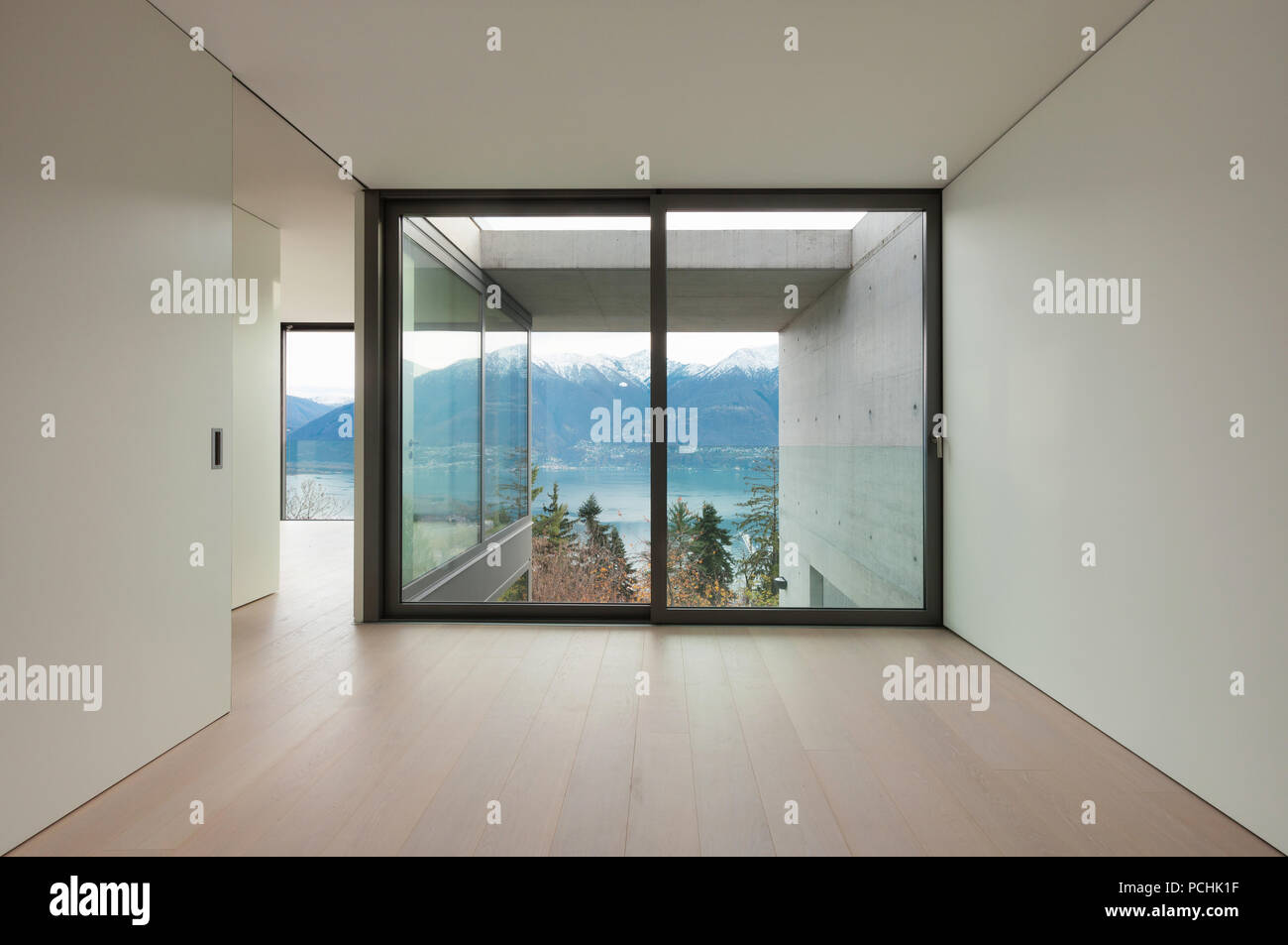 Modern architecture, nice apartment, room with window Stock Photo - Alamy