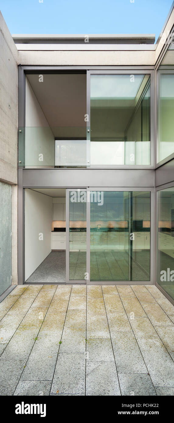 Architecture, modern building, view from the terrace Stock Photo - Alamy