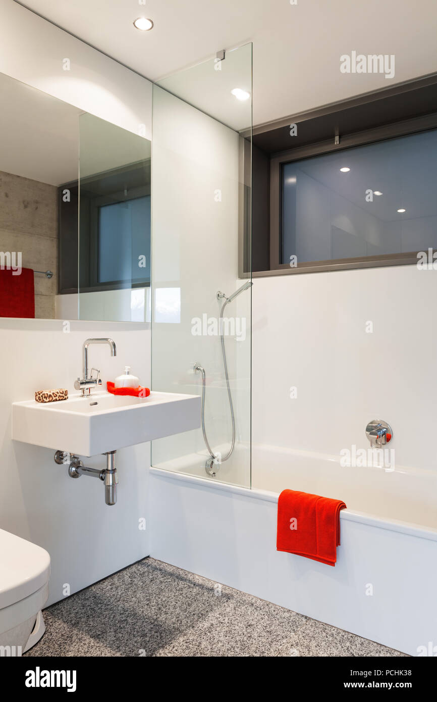 Modern architecture; nice apartment; bathroom Stock Photo - Alamy