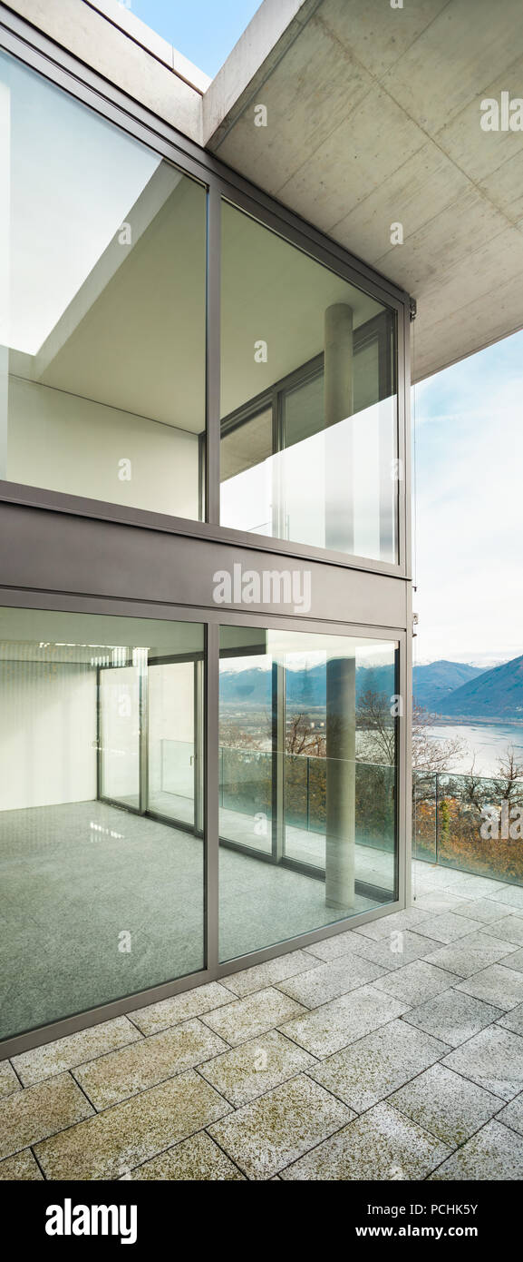 Architecture, modern building, view from the terrace Stock Photo - Alamy