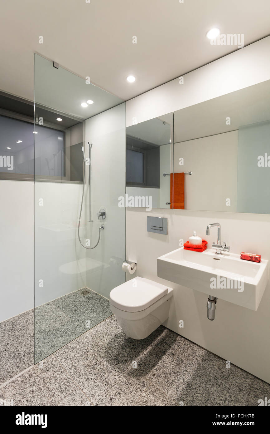 Modern architecture; nice apartment; bathroom Stock Photo - Alamy