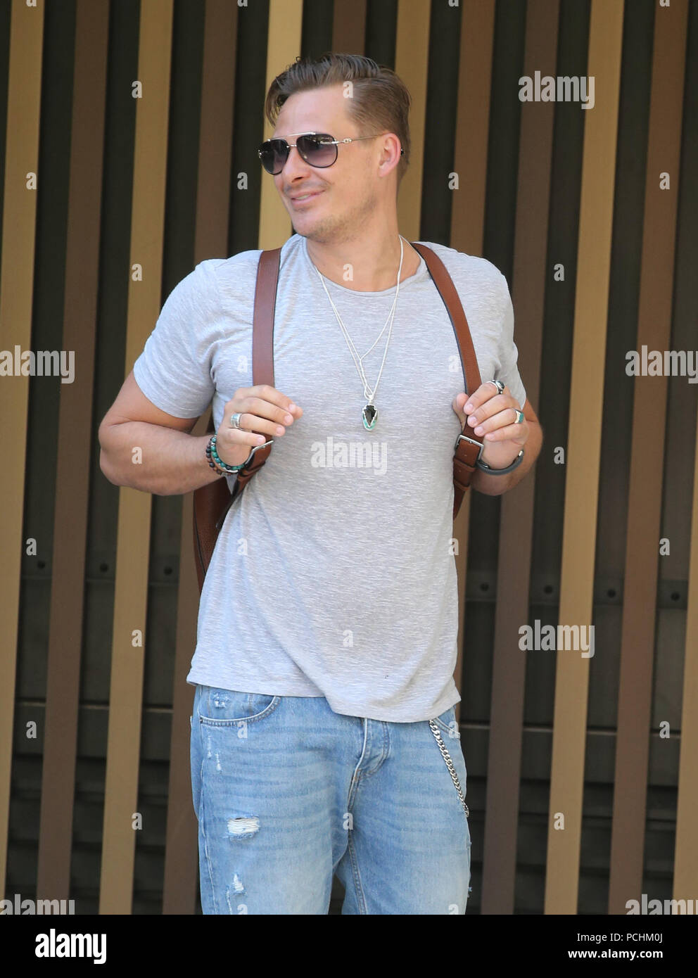 Lee Ryan outside ITV Studios today Featuring: Lee Ryan Where: London ...