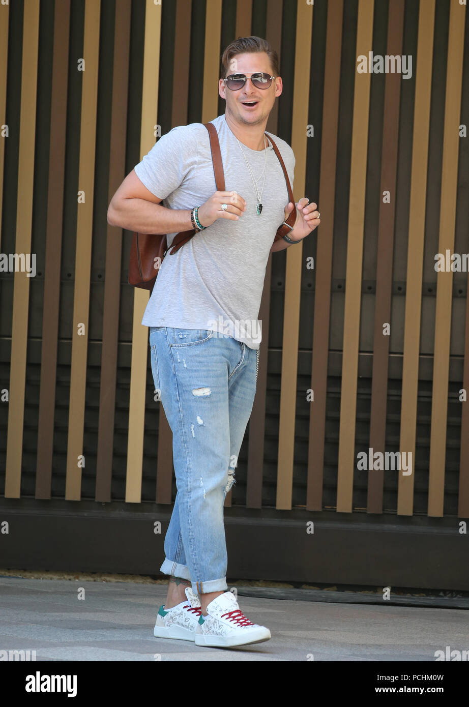 Lee Ryan outside ITV Studios today Featuring: Lee Ryan Where: London ...