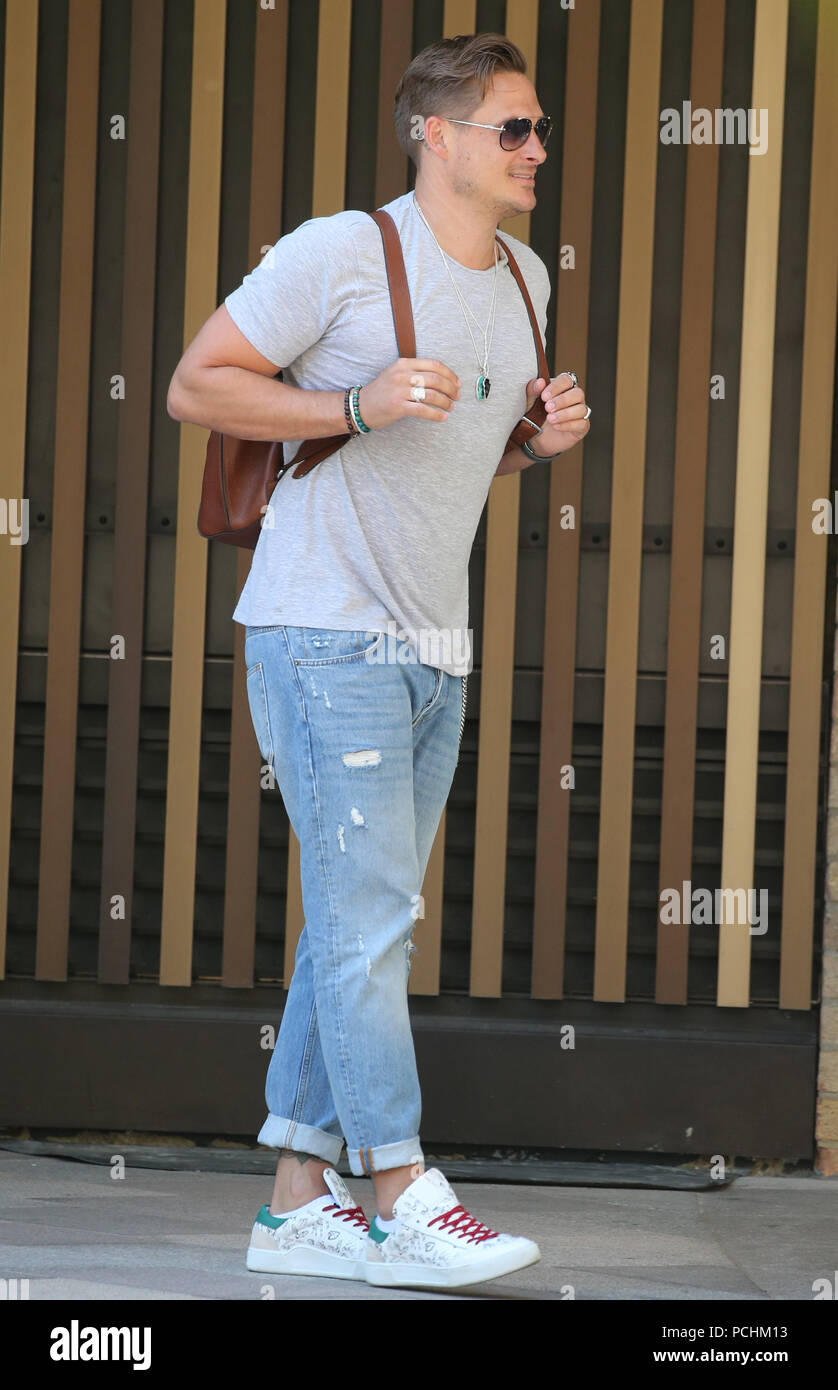 Lee Ryan outside ITV Studios today Featuring: Lee Ryan Where: London ...