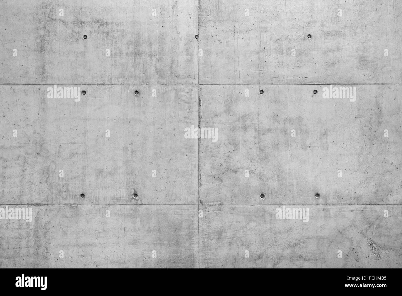 Raw gray concrete wall of a new building as full frame background Stock ...