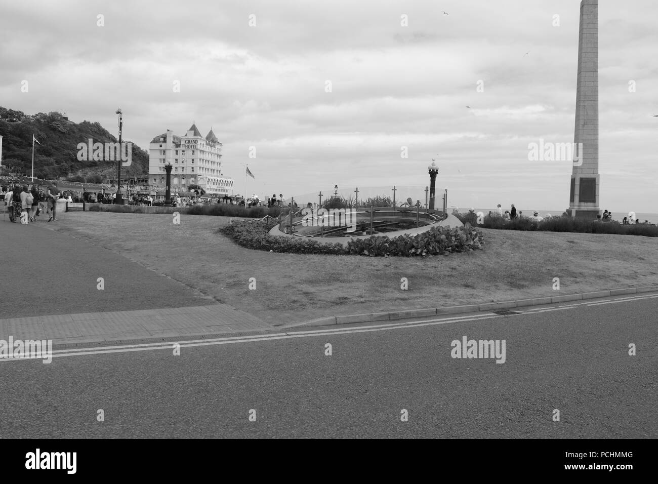 Llandudno holiday resort Black and White Stock Photos & Images - Alamy