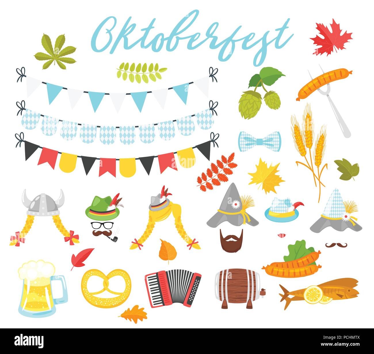 Oktoberfest holiday celebration accordion Stock Vector Images - Alamy