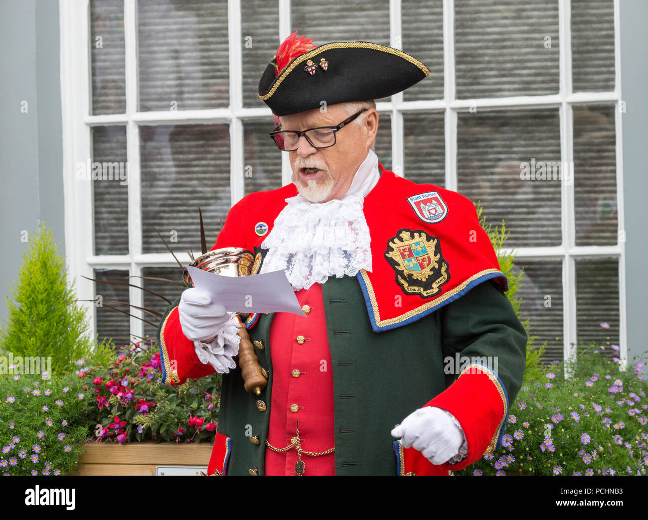 Town crier announcing hi-res stock photography and images - Alamy