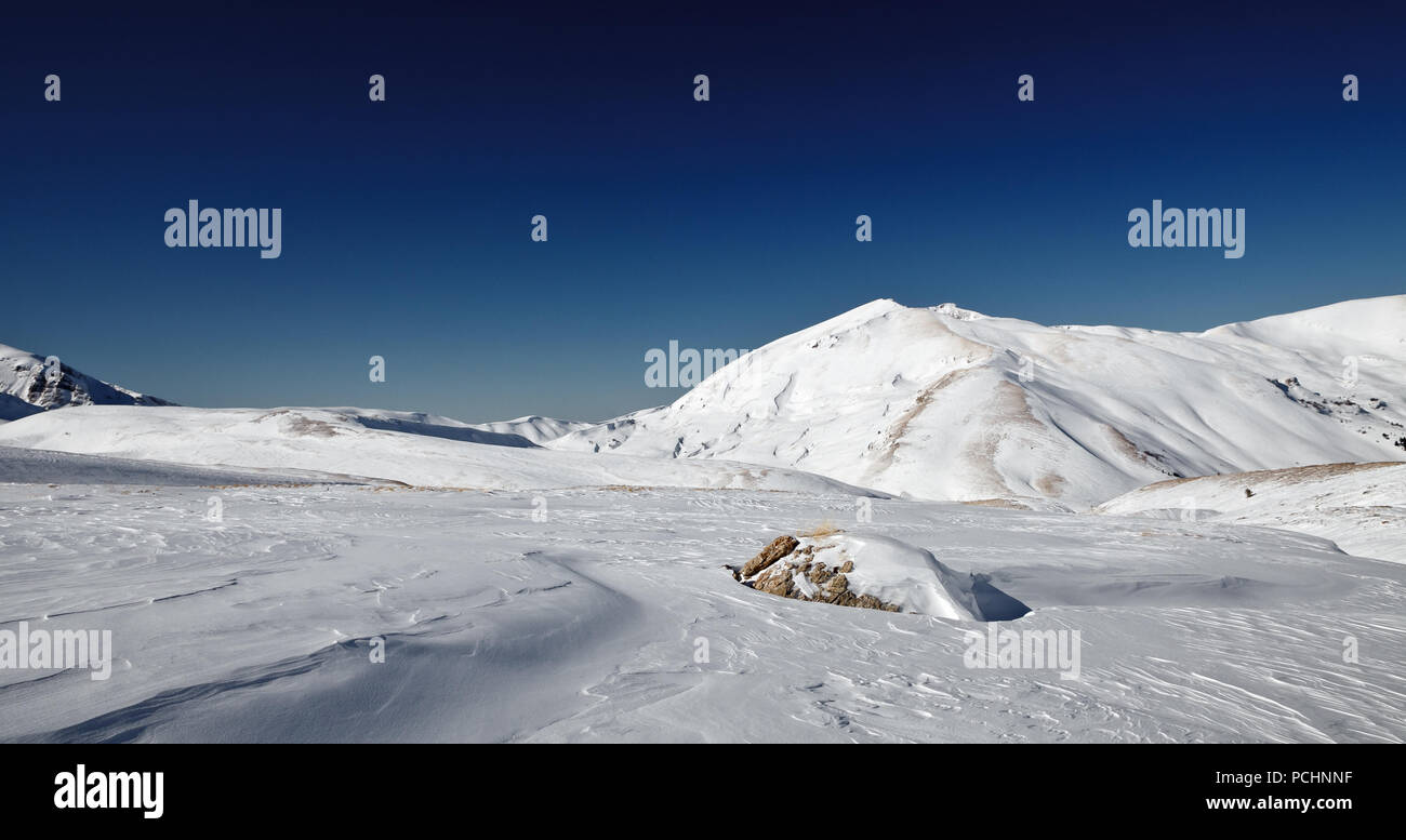 Wilderness mountain terrain in the State Nature Reserve in Adygea ...