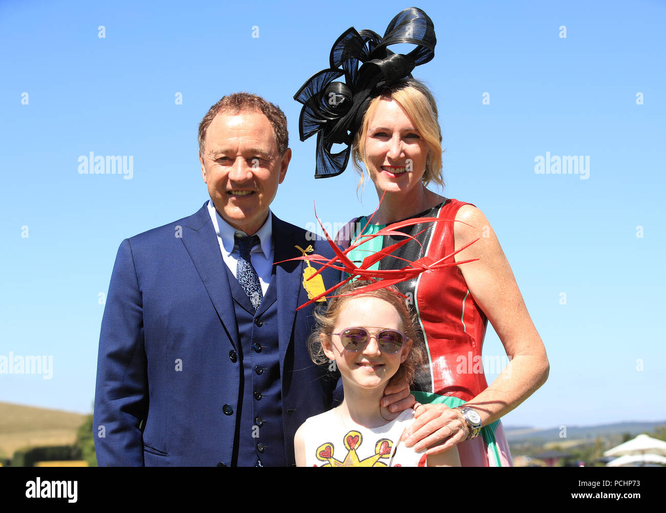 Middlesbrough chairman Steve Gibson and family during day three of the ...
