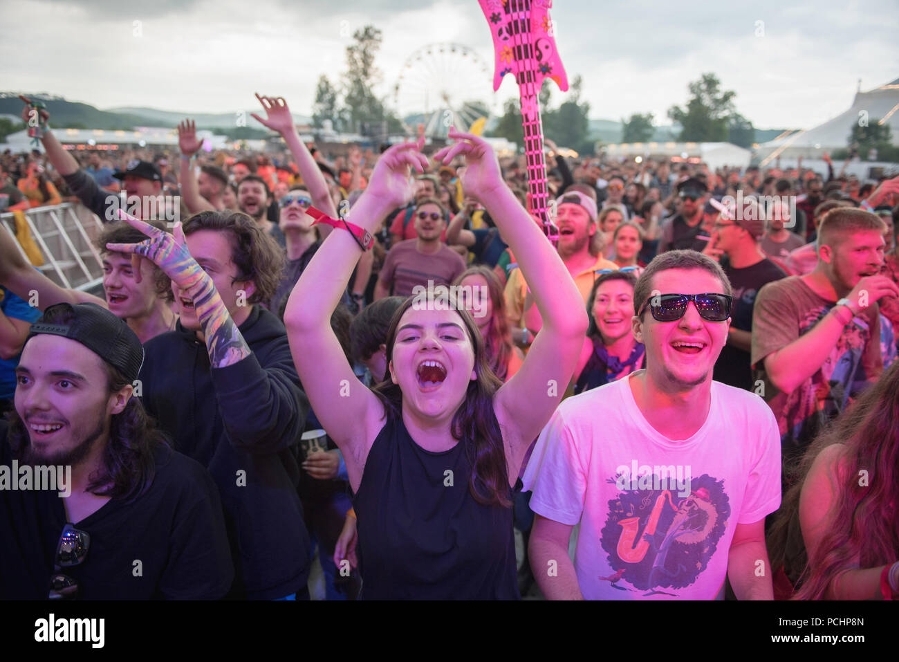 Group of people enjoying a concert hi-res stock photography and images ...