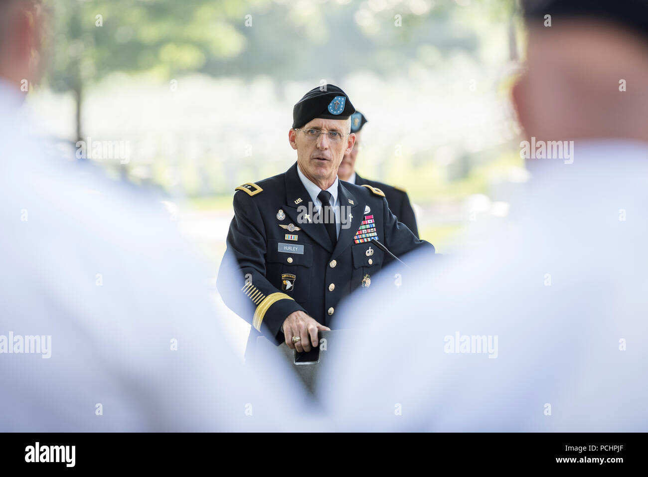 U.S. Army Chaplains and family members attend a ceremony in honor of ...