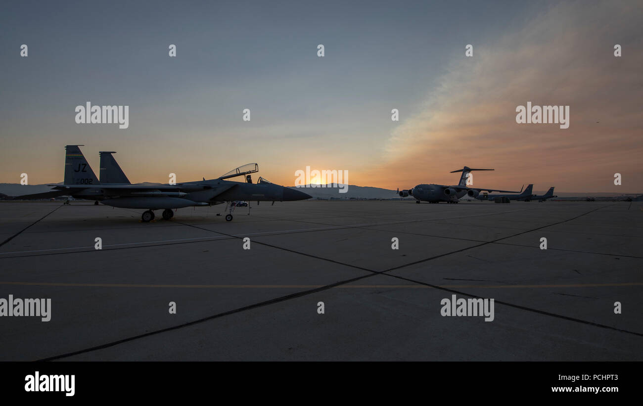 An F-15C assigned to the 122nd Fighter Squadron of the 159th Fighter ...
