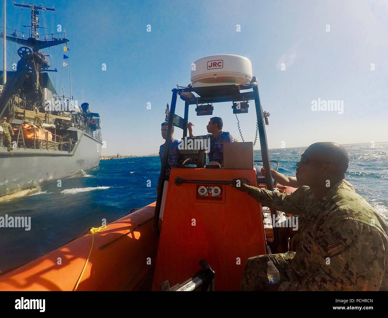 180728-N-KT631-1038 RED SEA NAVAL BASE, Egypt (July 28, 2018) Boatswain ...