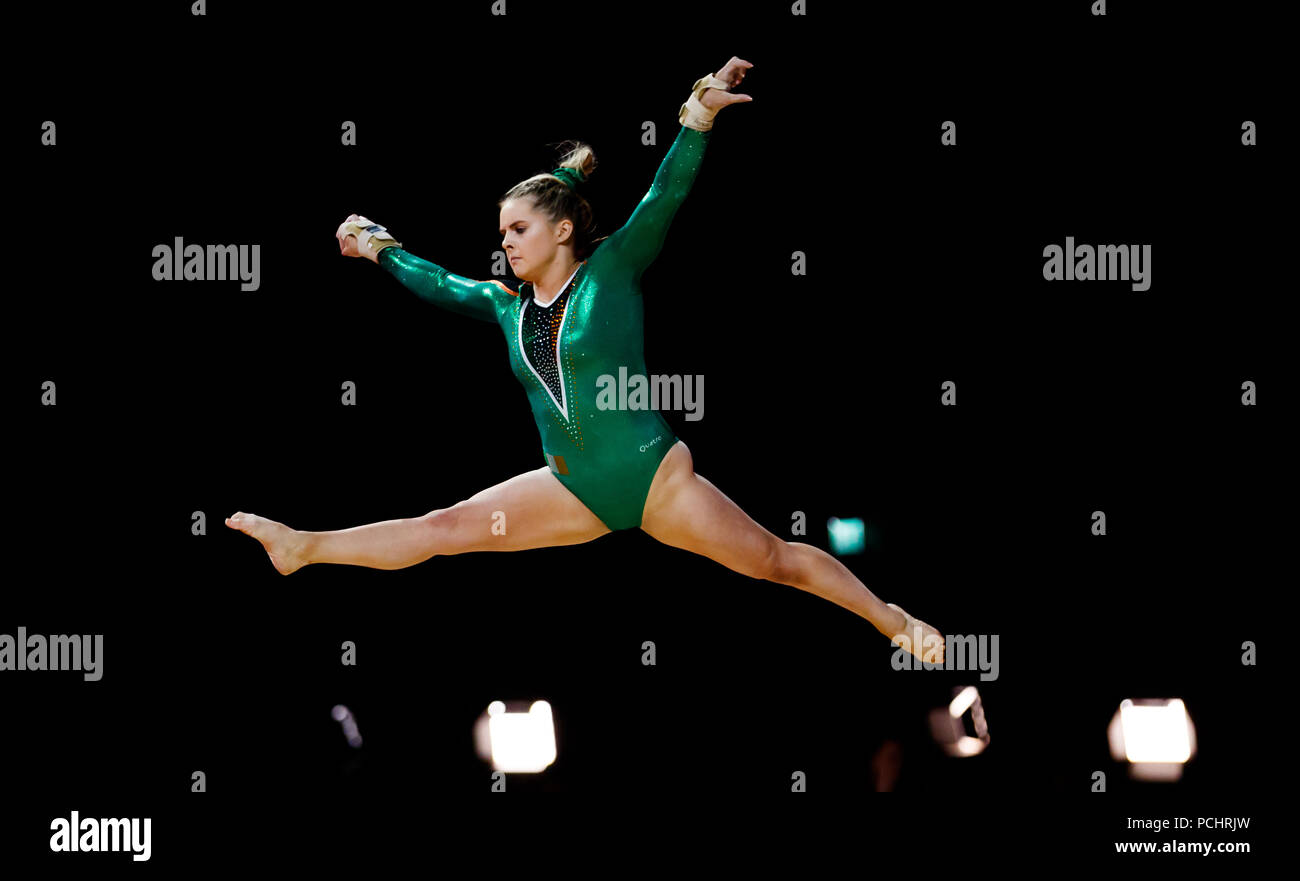 Ireland's Meaghan Smith on the beam during day one of the 2018 European ...