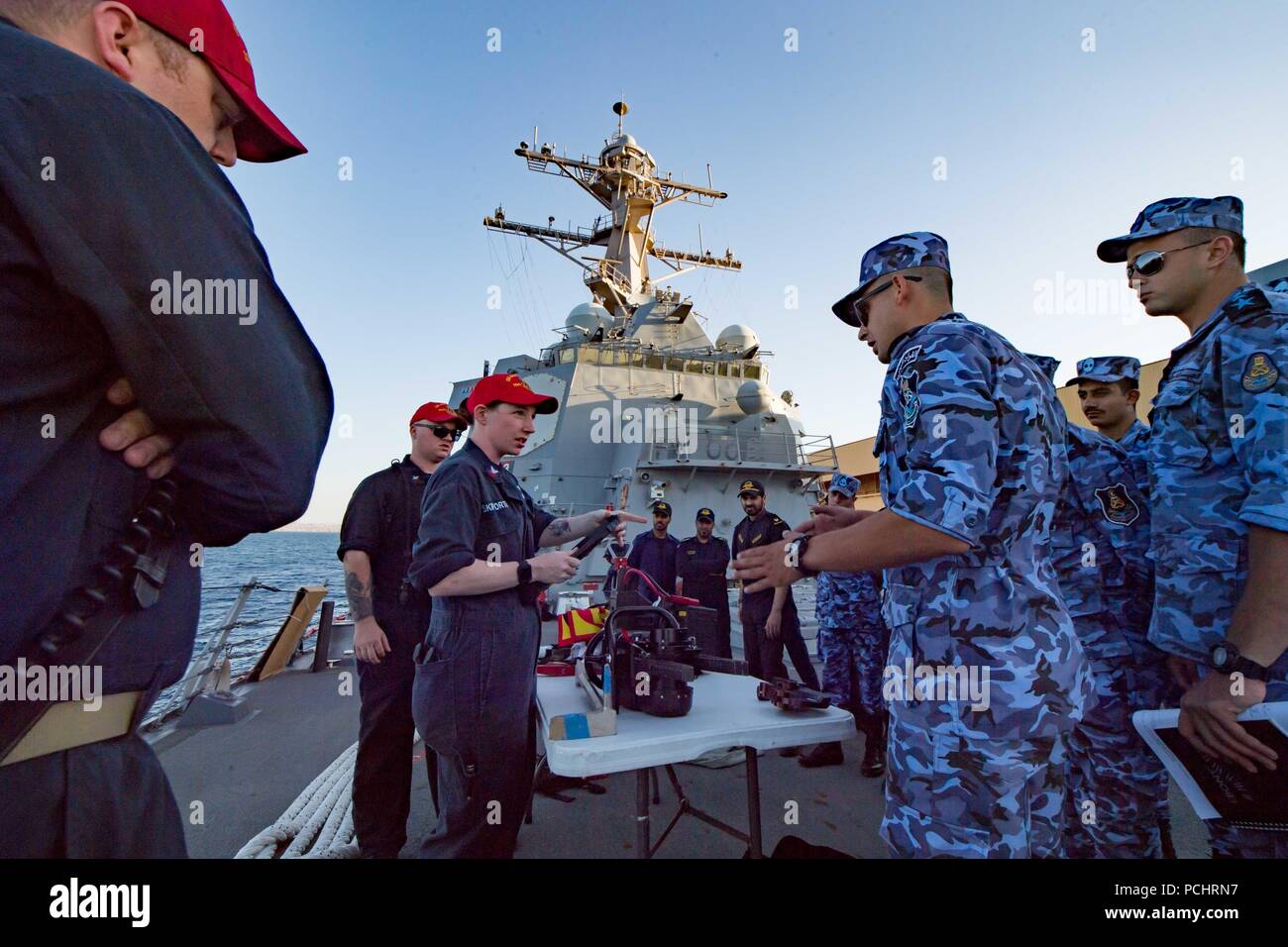 180728-N-UX013-1118 SAFAGA, Egypt (July 28, 2018) U.S. Navy Sailors ...