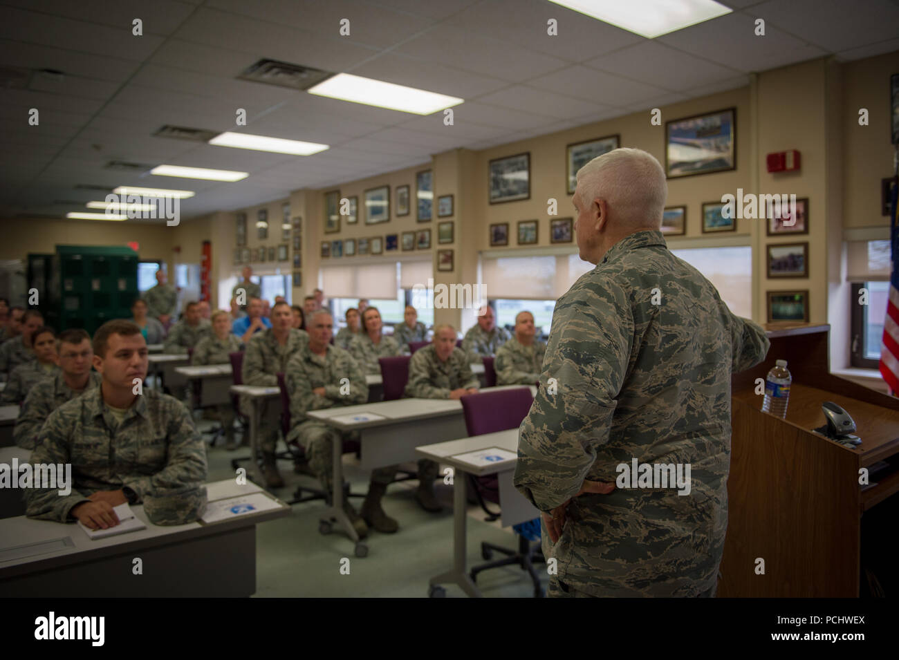 Lt. Gen. L. Scott Rice, director of the Air National Guard, meets with ...