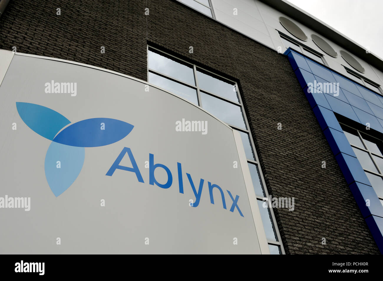 Ablynx, a biopharmaceutical company with headquarters in Ghent (Belgium, 21/08/2008 Stock Photo ...