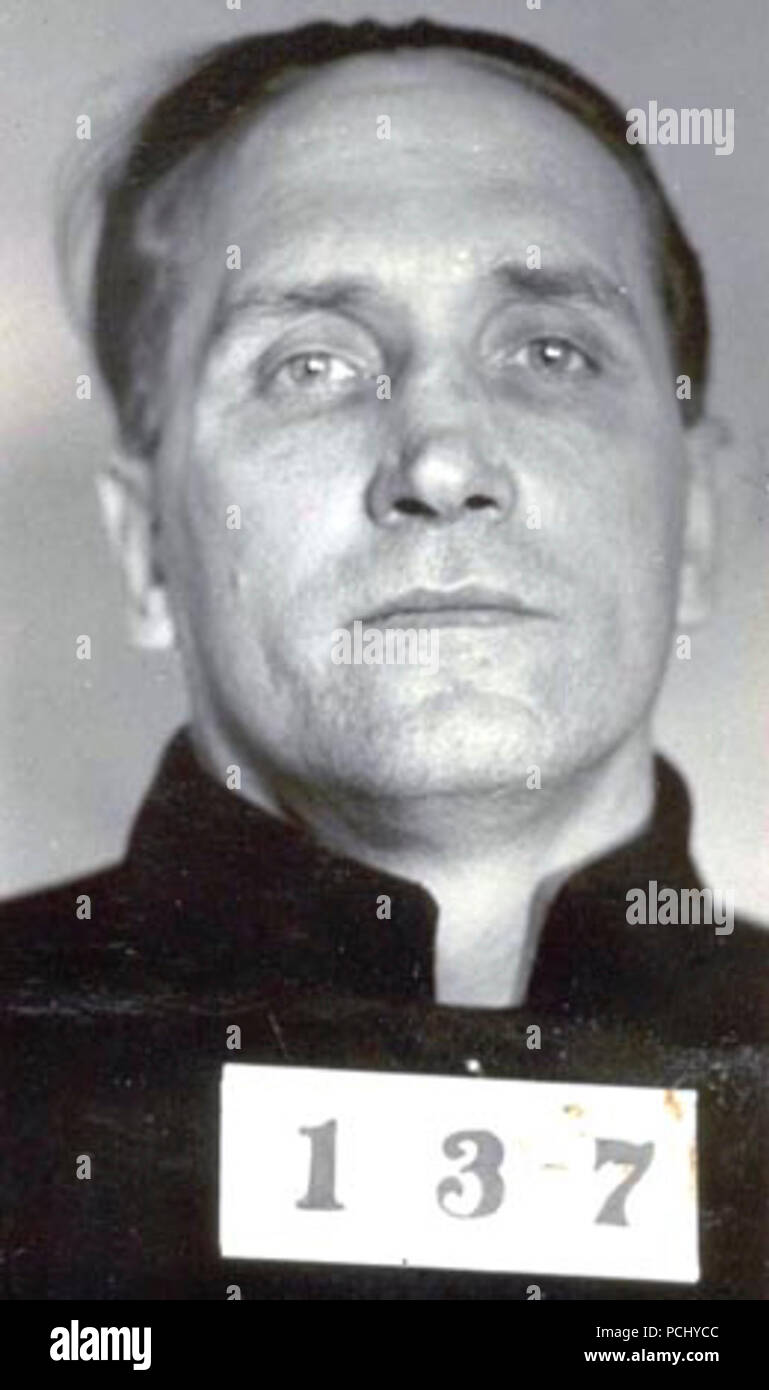 Albert Bates mugshot 1934 Stock Photo - Alamy