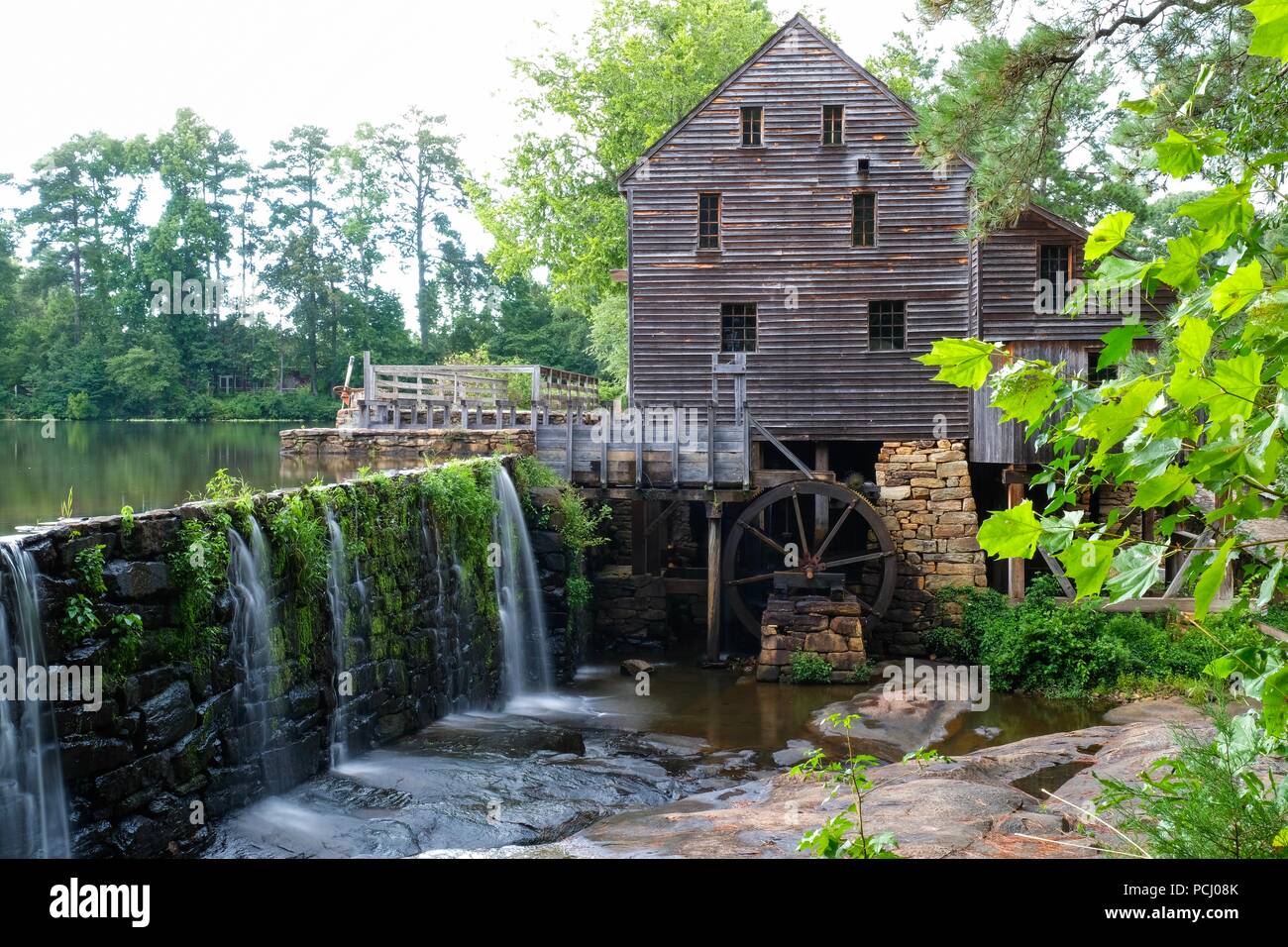 Summertime at Historic Yates Mill County Park in Raleigh North Carolina ...