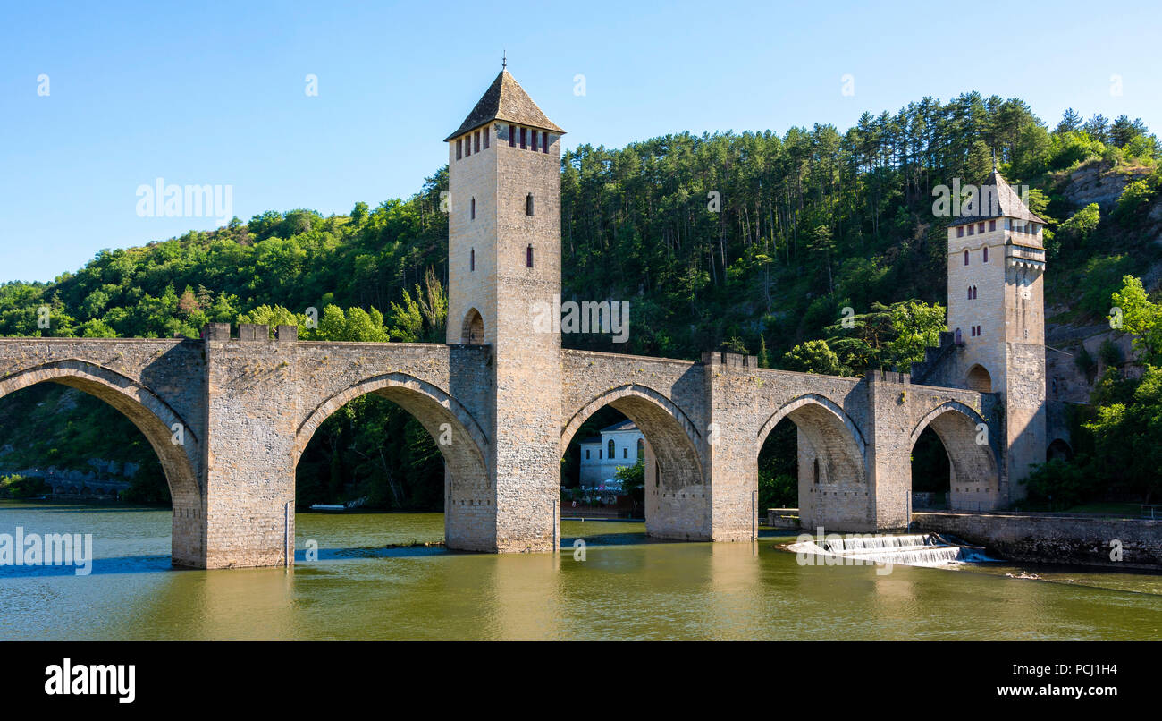 Pont Valentre bridge (Unesco World Heritage) on Santiago de Compostela ...
