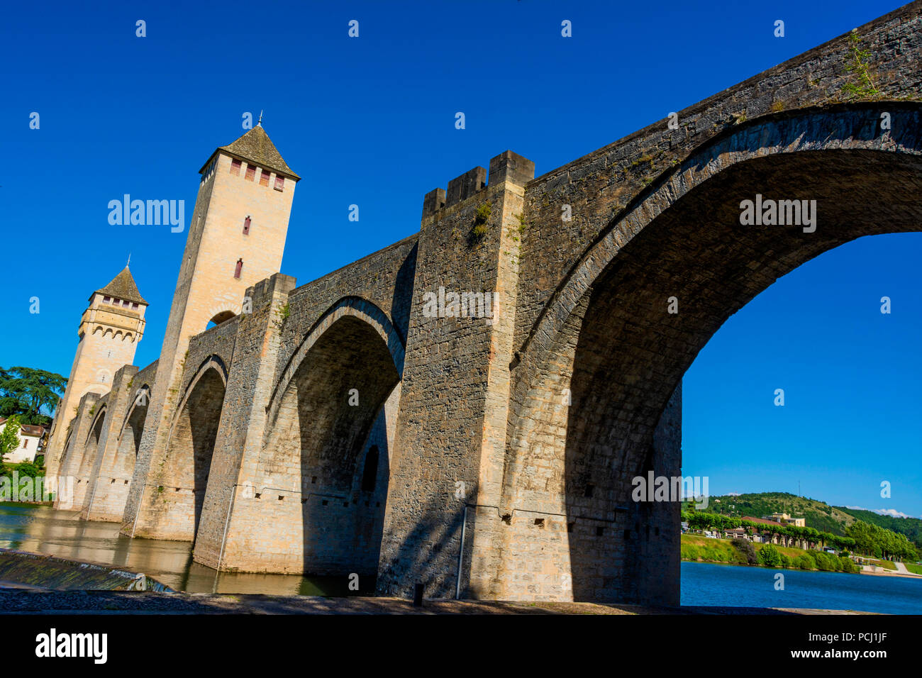 Pont Valentre bridge (Unesco World Heritage) on Santiago de Compostela ...