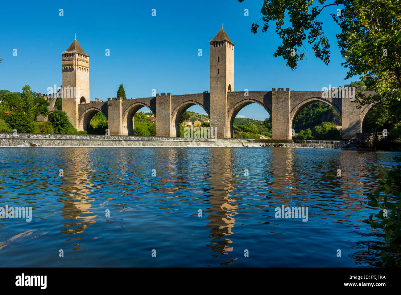 Pont Valentre bridge (Unesco World Heritage) on Santiago de Compostela ...