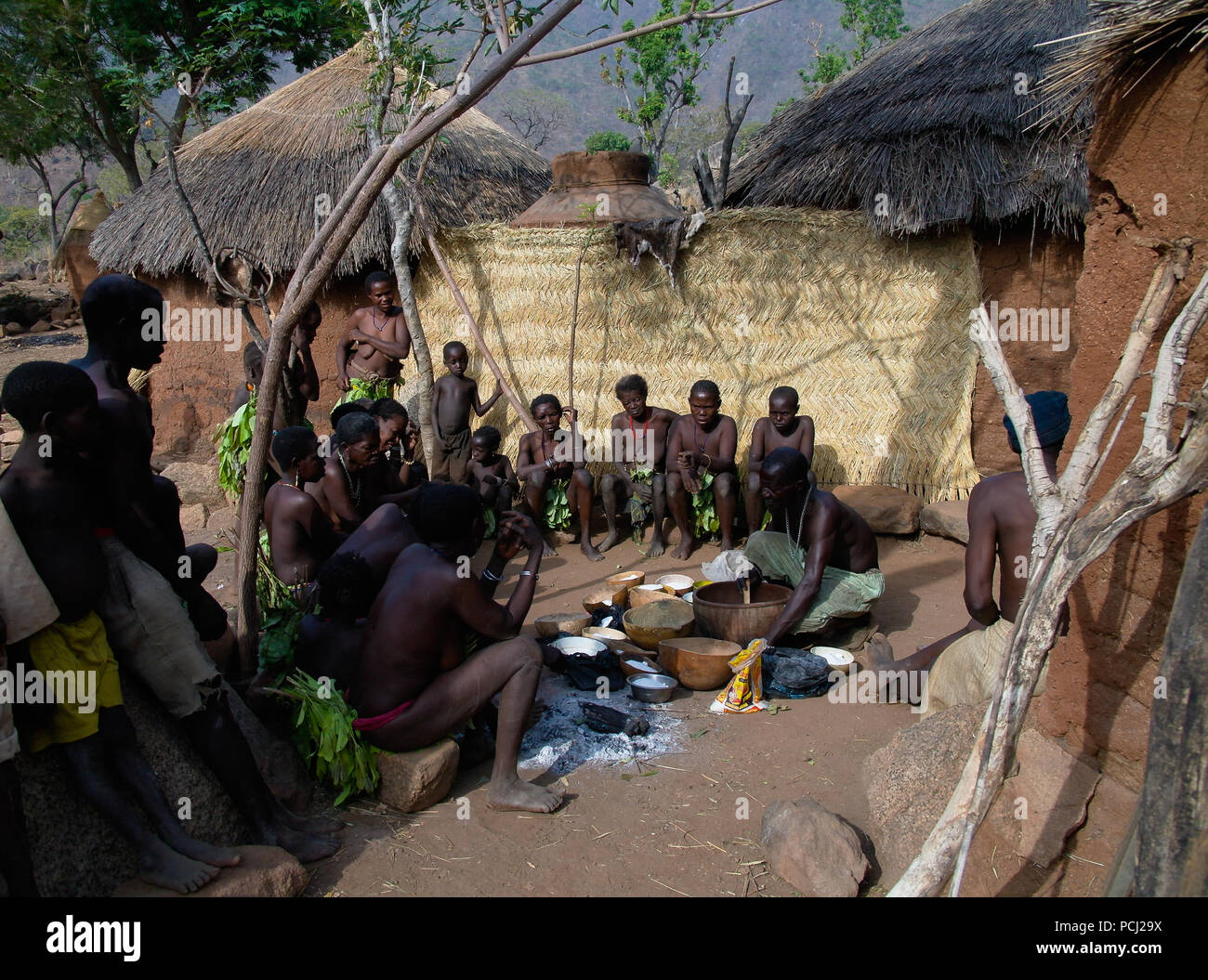 Village of Koma tribe people - 28-02-2014 Alantika mountain. Cameroon ...