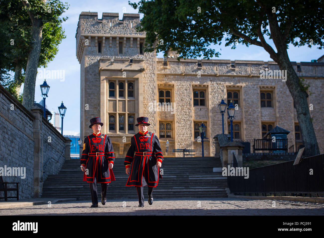 Pete McGowran (left), the new Chief Yeoman Warder at the Tower of ...