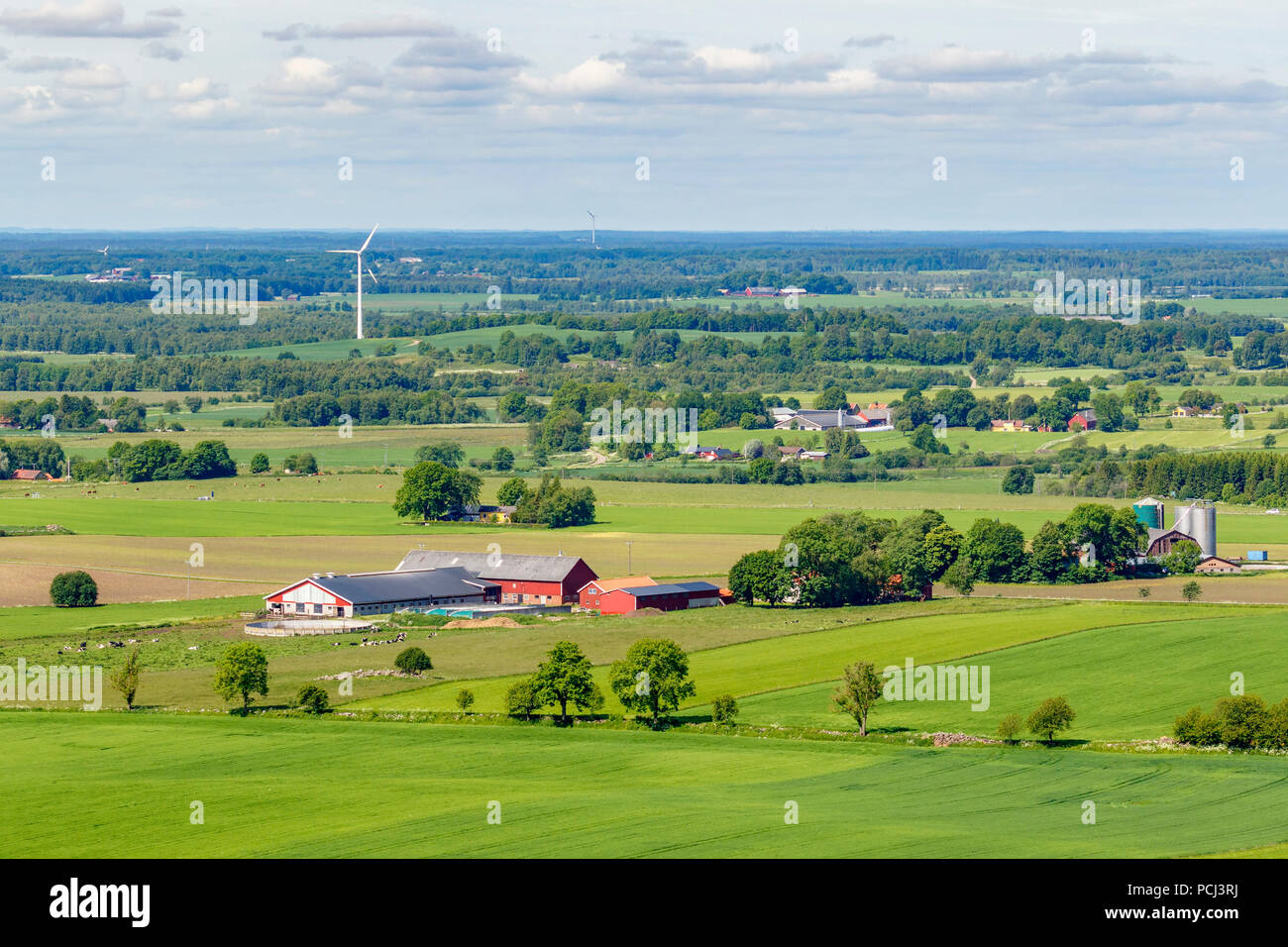 High view farm hi-res stock photography and images - Alamy