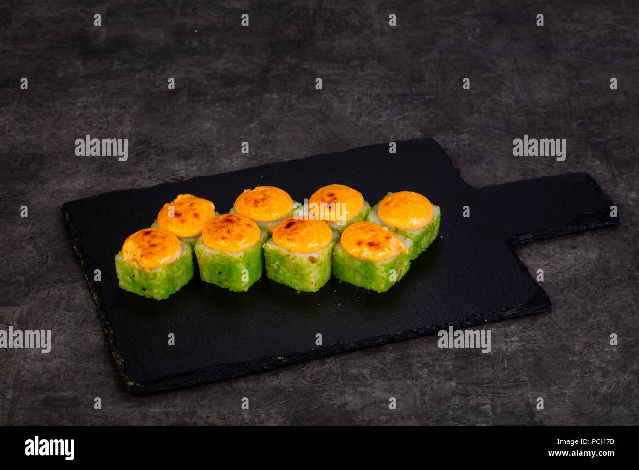 Japanese baked roll with rice Stock Photo - Alamy
