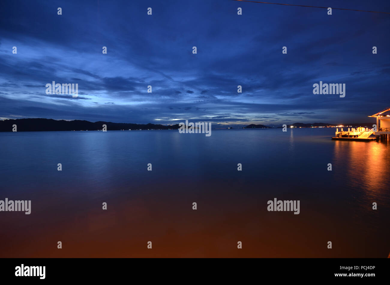 Sunset view in Kota Kinabalu, Sabah, Malaysia Stock Photo - Alamy