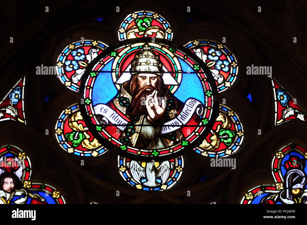 God the Father, stained glass window from Saint Germain-l'Auxerrois ...
