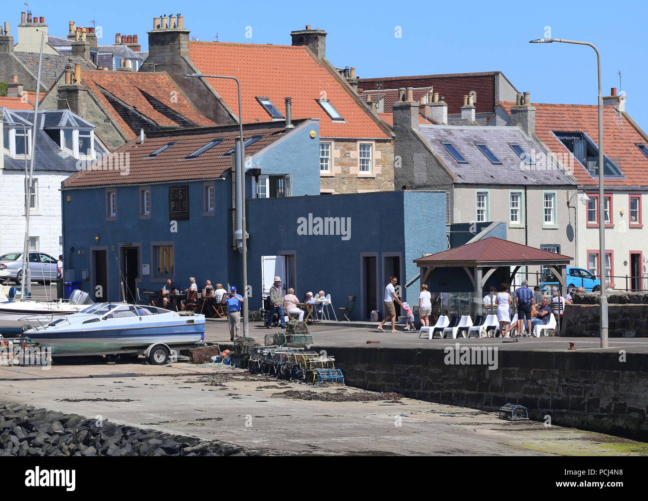 East Pier Smokehouse St Monans Fife Scotland July 2018 Stock Photo - Alamy