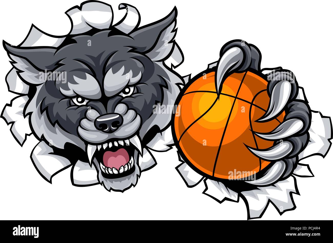 Wolves Logo Basketball