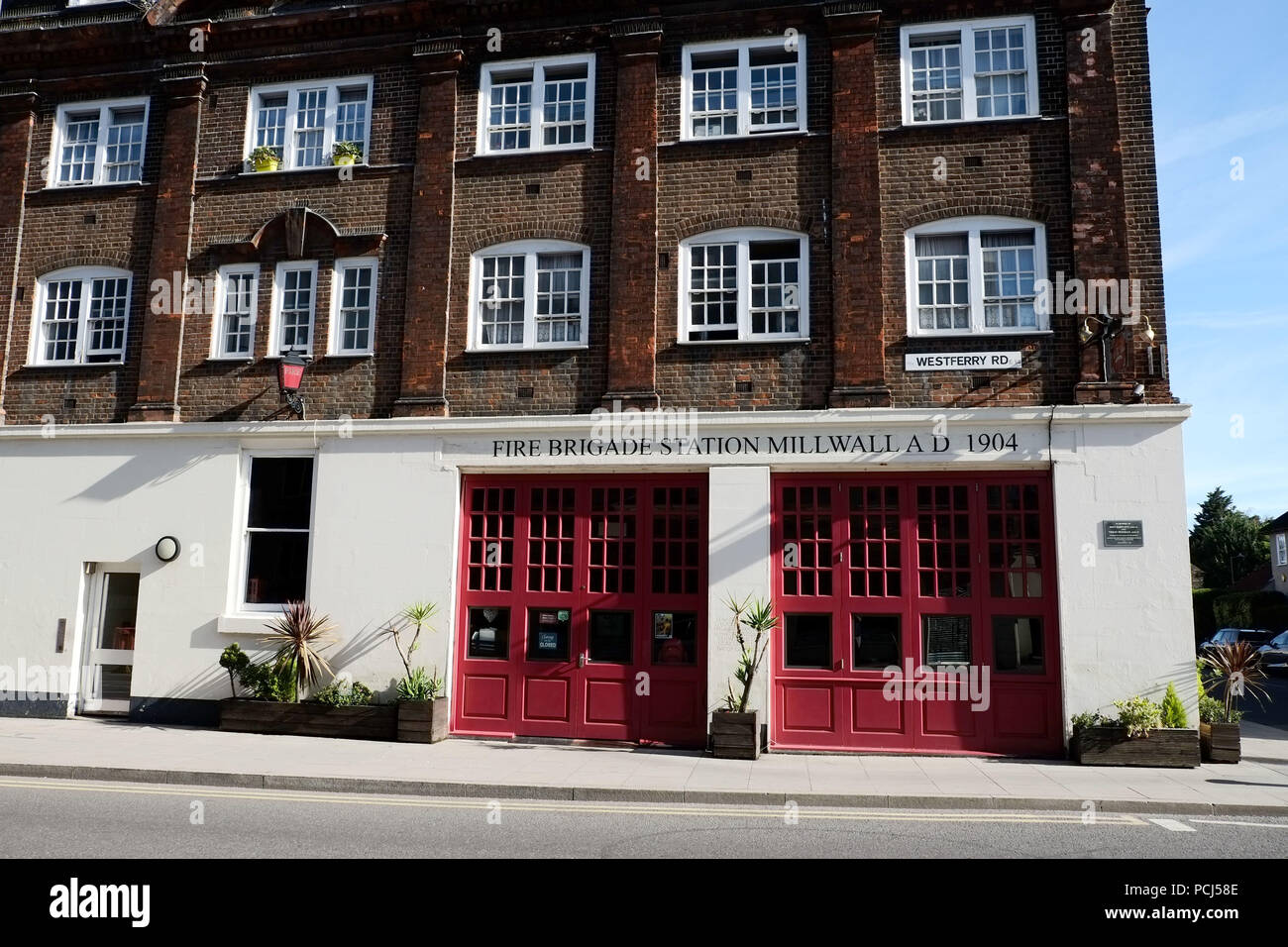 Millwall Old Fire Staion Westferry Road Isle of Dogs London UK Stock ...