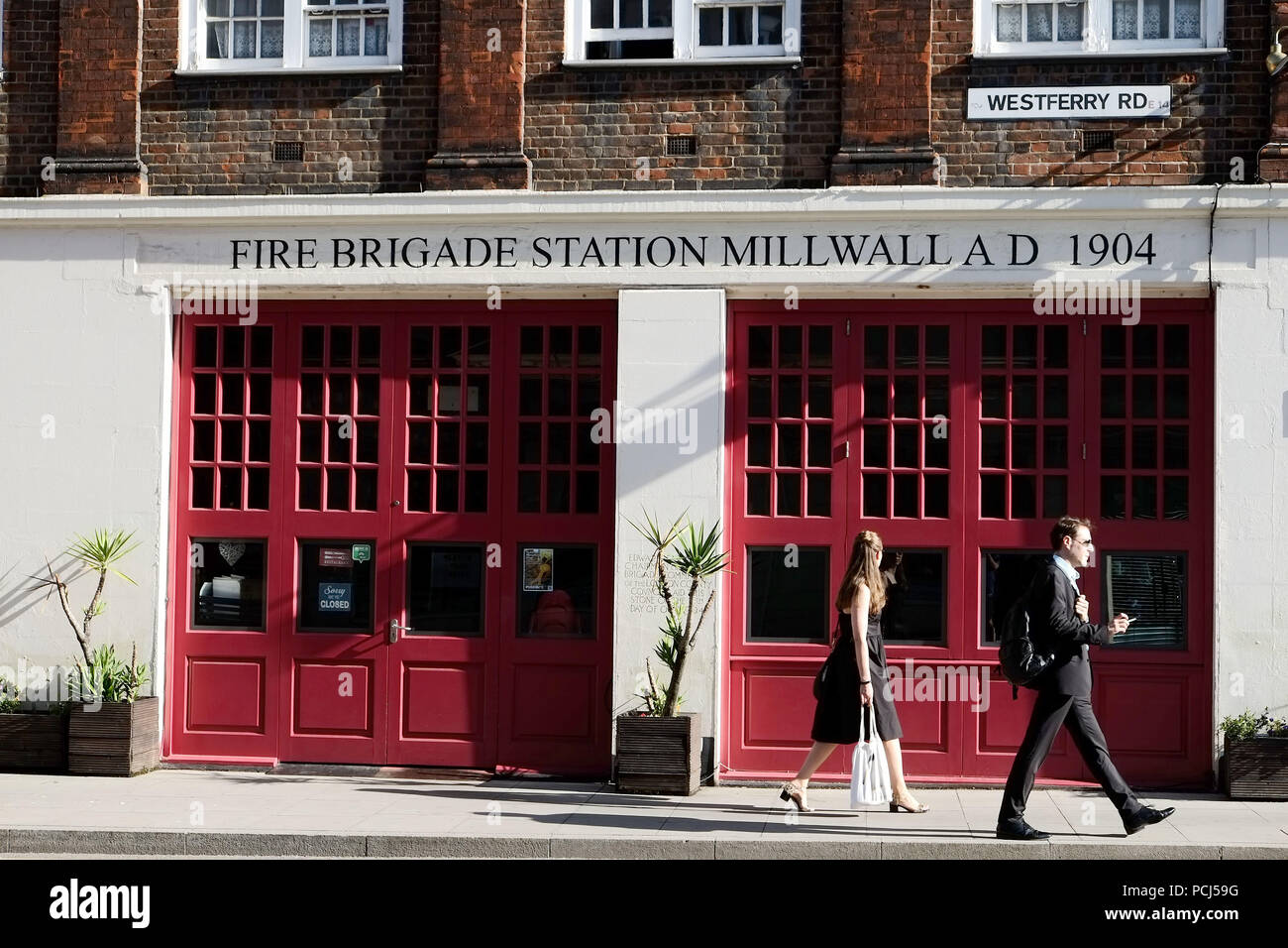 Millwall Old Fire Staion Westferry Road Isle of Dogs London UK Stock ...