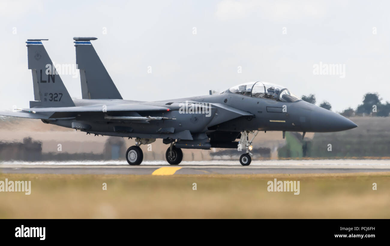RAF Lakenheath, Suffolk, England on July 30 2018. United States Air ...