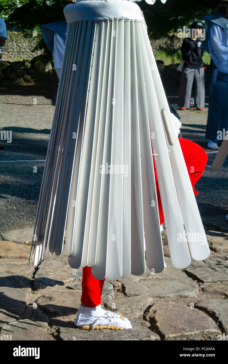 Japanese men performing Sagimai, Heron dance, tsuwano,,shimane, japan ...