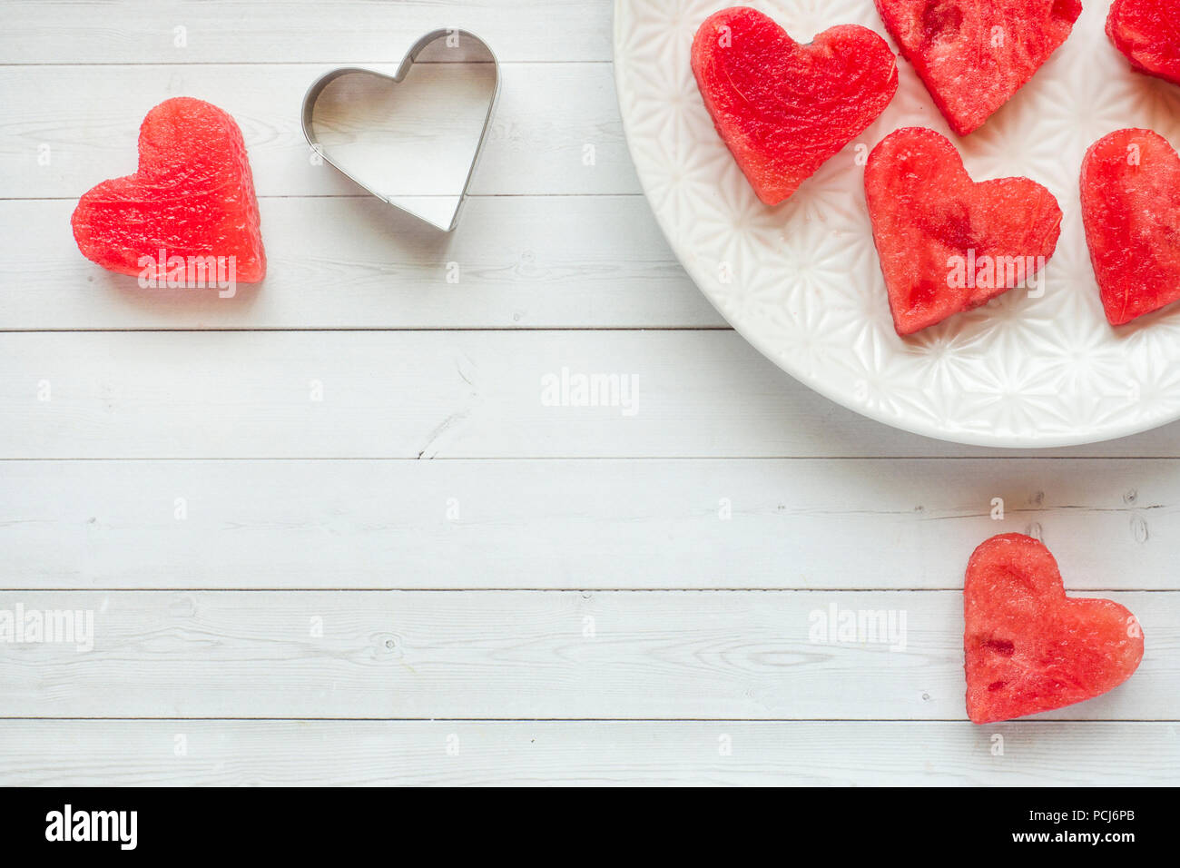 Red sweet watermelon hearts hi-res stock photography and images - Alamy
