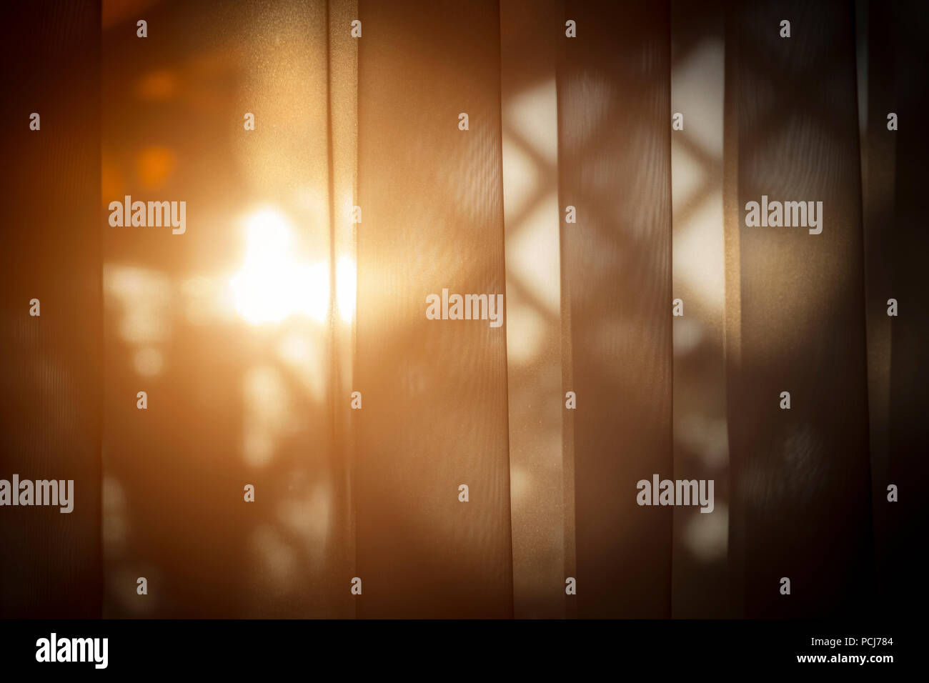 The evening sun shines through the tulle on the window Stock Photo - Alamy