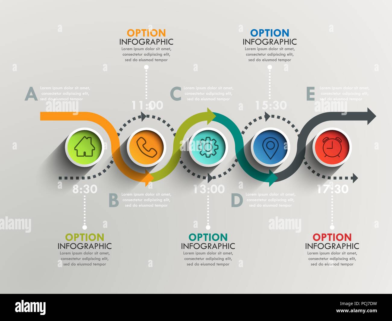 Business circle timeline banner. Modern business infographic ...
