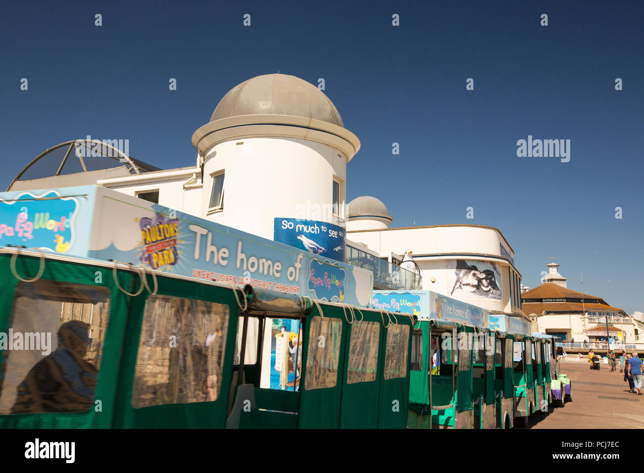 A carriage train on Bournemouth Promenade, Dorset, UK Stock Photo - Alamy