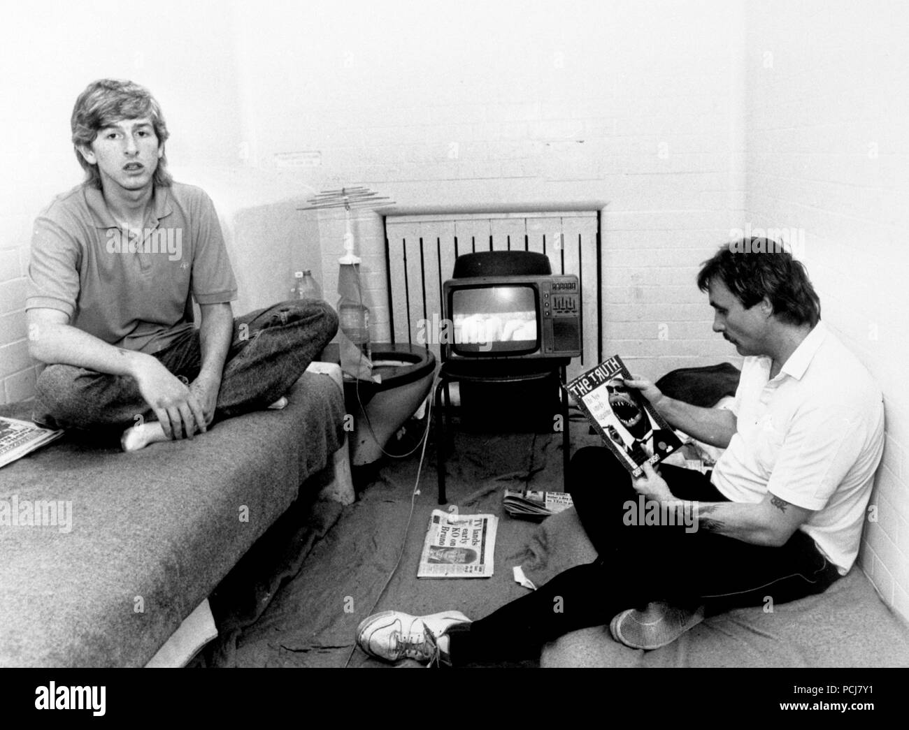 Cramped prison cell Black and White Stock Photos & Images - Alamy
