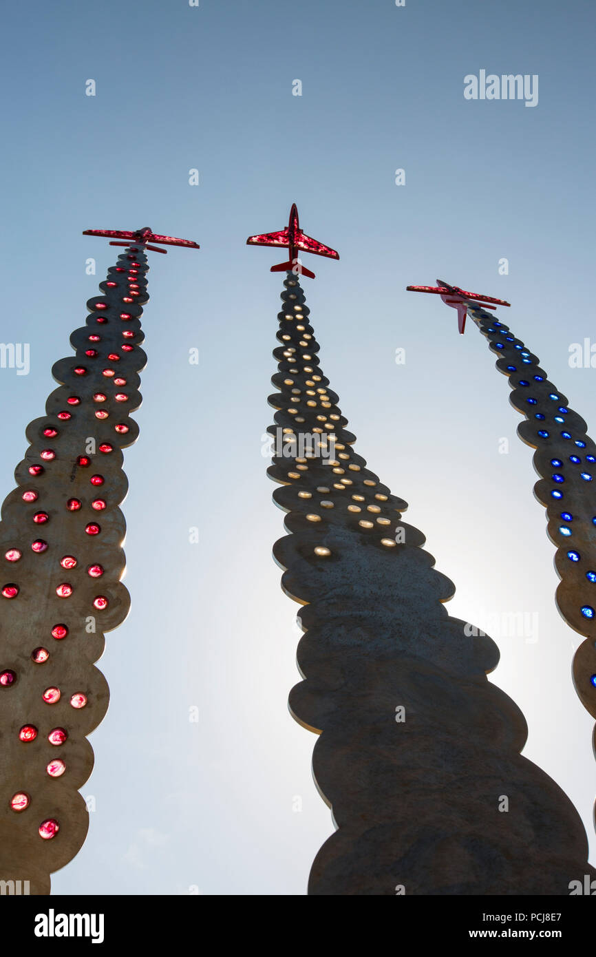 The Jon Egging memorial sculpture in Bournemouth, a member of the Red ...