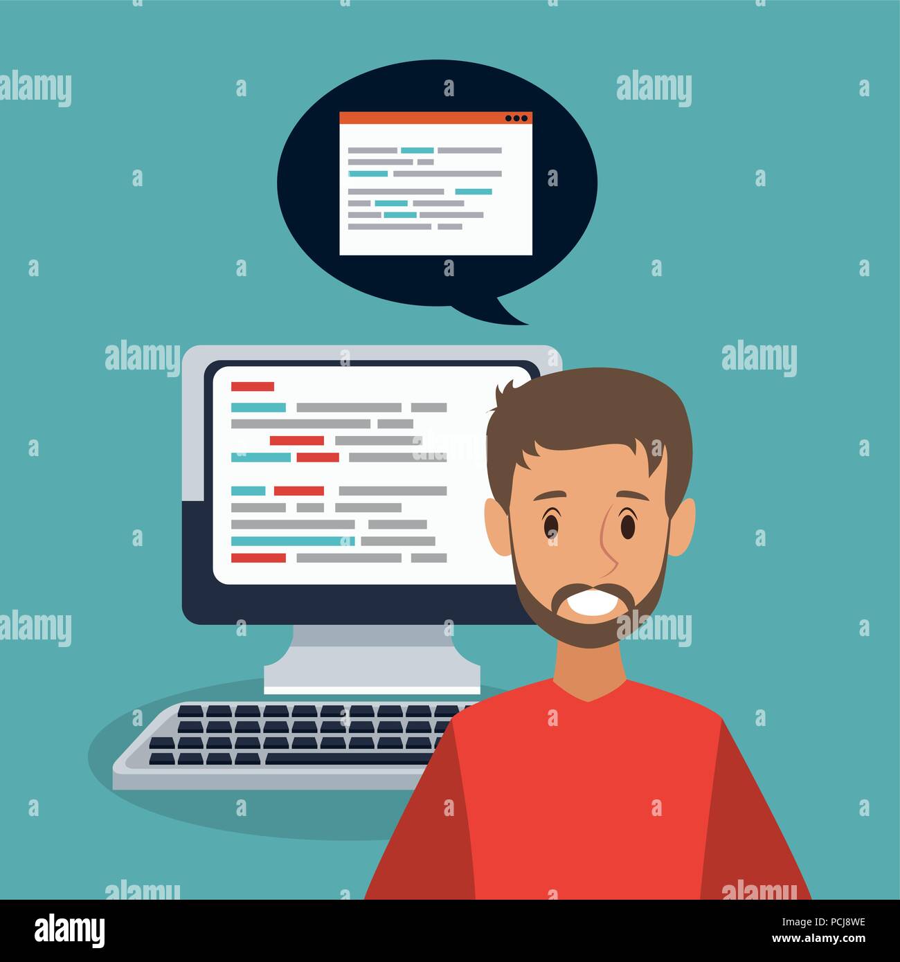 Smiling software Stock Vector Images - Alamy