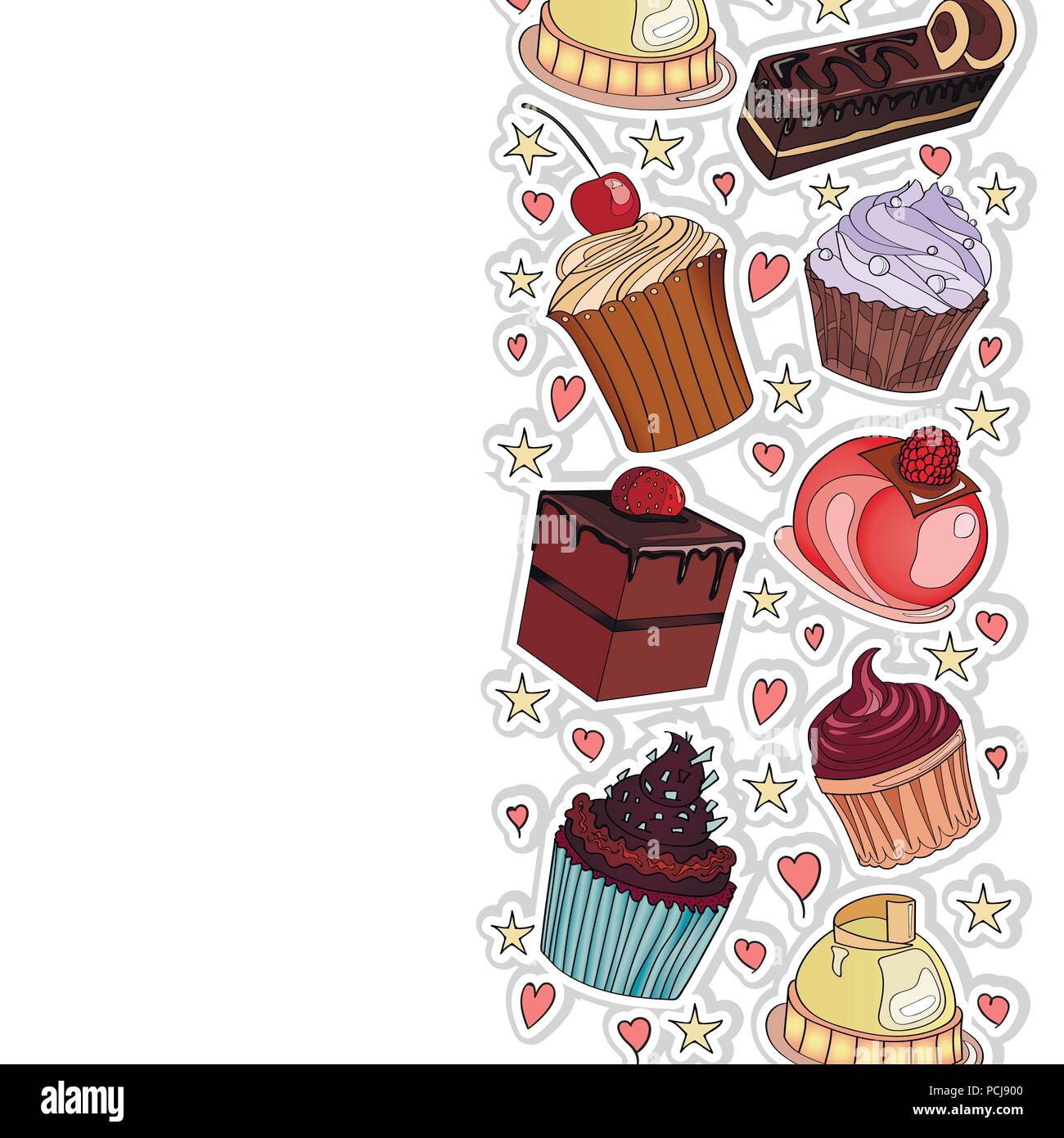 Confectionery shop banner design hi-res stock photography and images ...